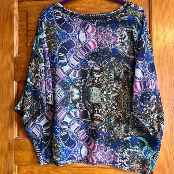 Ted Baker | Tops | Ted Baker Embellished Tunic Gorgeous | Poshmark